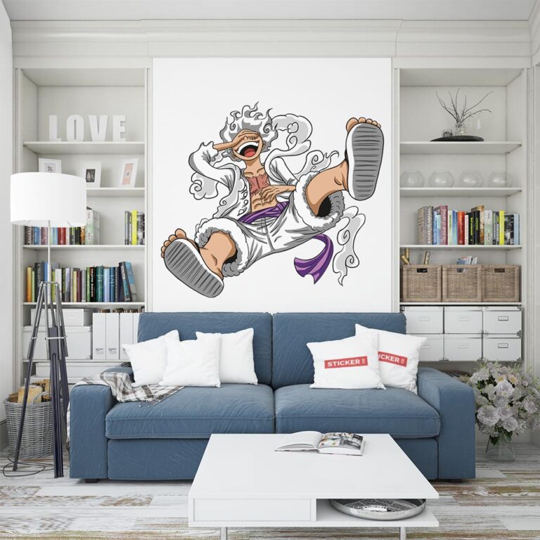 Sticker Luffy Gear 5 One Piece | Autocollant Manga