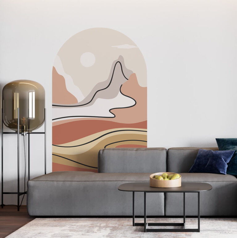 Sticker Arche Montagne Moderne | Sticker Deco | StickerDeco.fr