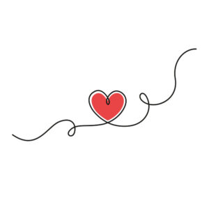 Sticker Dessin Coeur Rouge | Stickers Love | Stickerdeco.fr
