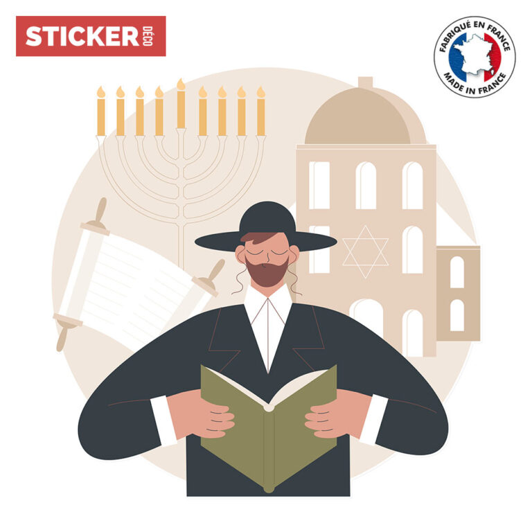 Sticker Symboles du Judaïsme | Sticker Religion | Stickerdeco.fr