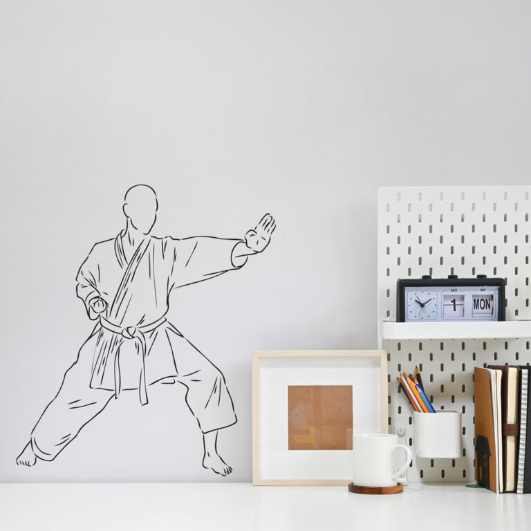Sticker Karaté Shuto Uke | Stickers Sports | Stickerdeco.fr
