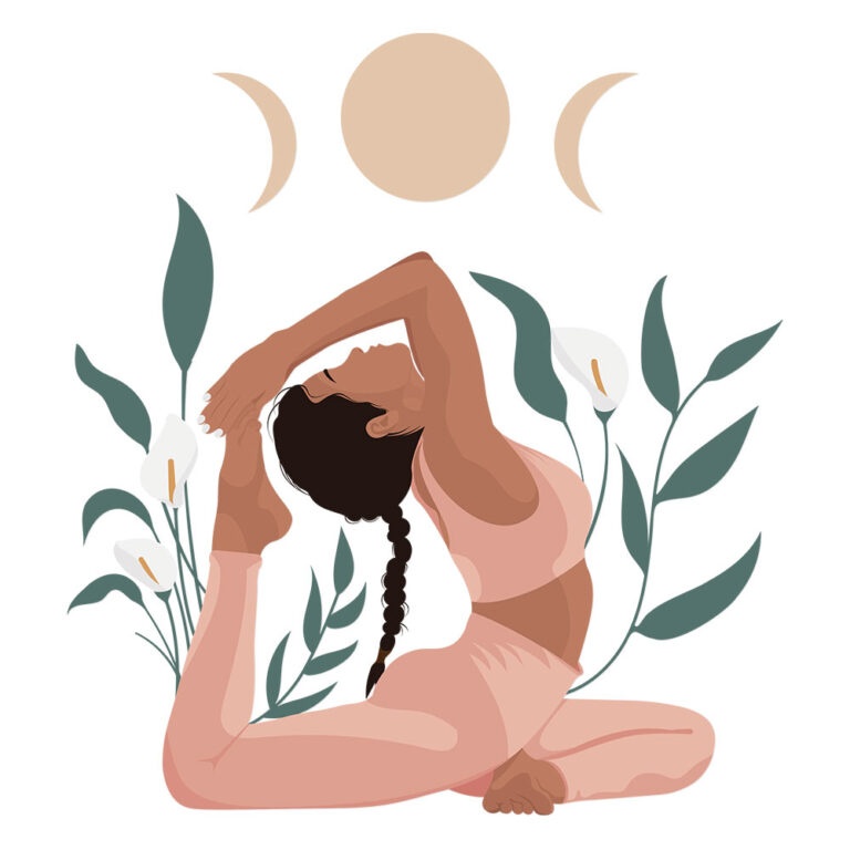Sticker Posture Pilates - Stickers Sports | Stickerdeco.fr