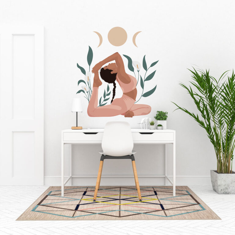 Sticker Posture Pilates - Stickers Sports | Stickerdeco.fr