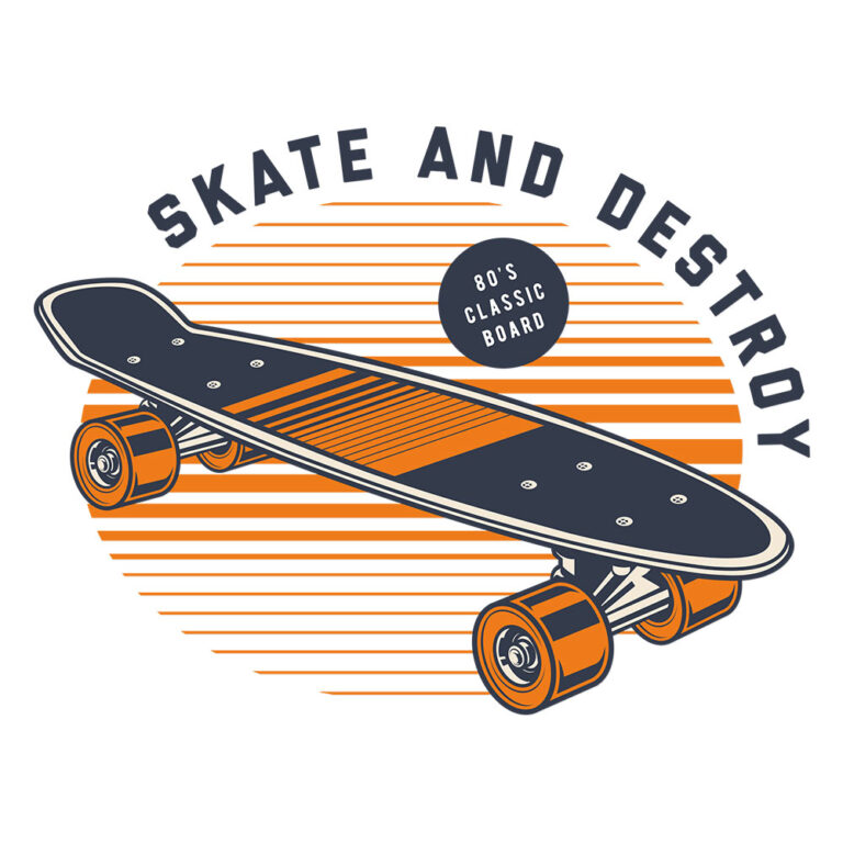 Sticker Skate And Destroy | Stickers Sports | Stickerdeco.fr