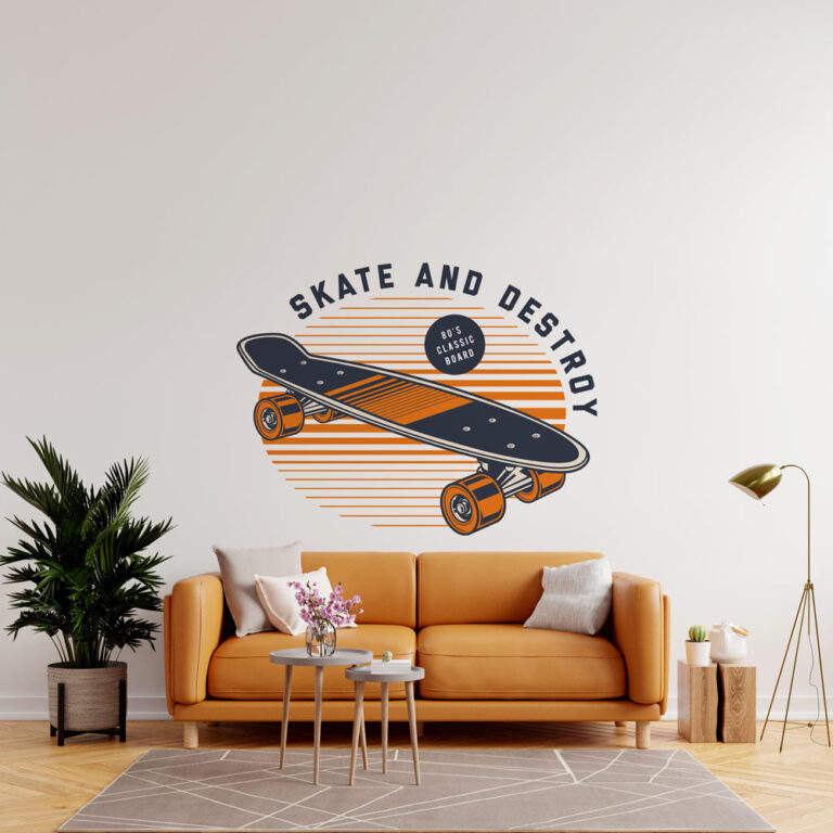Sticker Skate And Destroy | Stickers Sports | Stickerdeco.fr