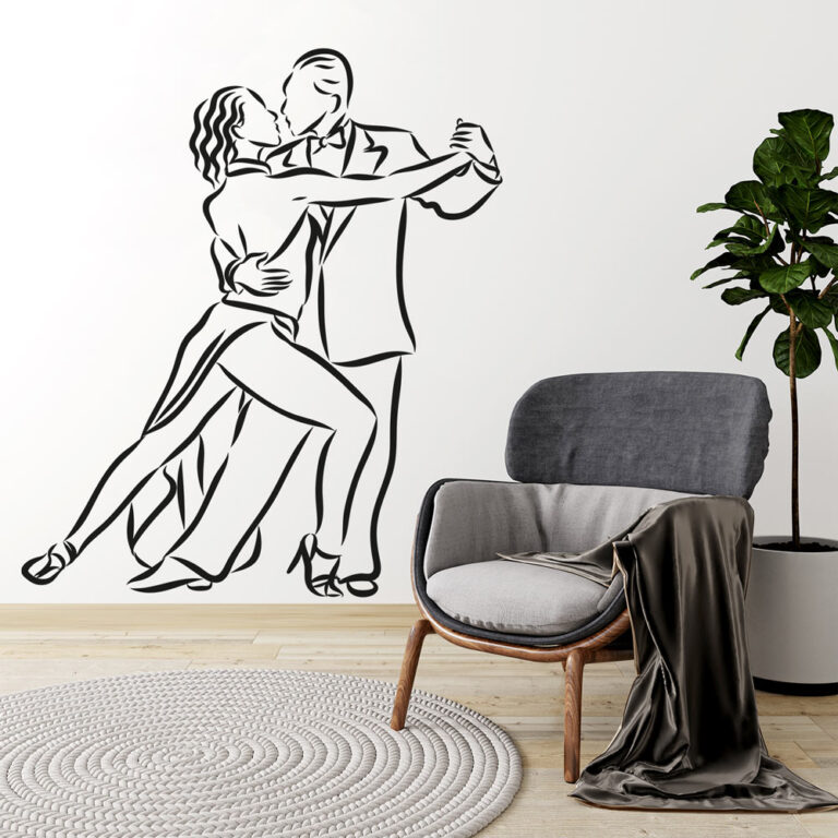 Sticker Tango Danseurs | Stickers Danse | Stickerdeco.fr