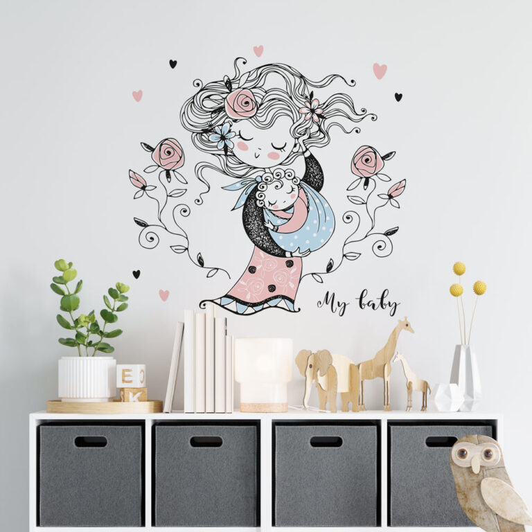 Sticker Amour Maternel Dessin | Stickers Amour | Stickerdeco.fr