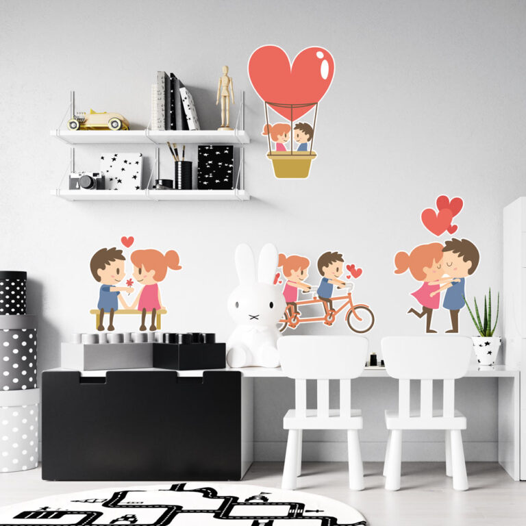 Sticker Couple Amoureux | Stickers Amour | Stickerdeco.fr