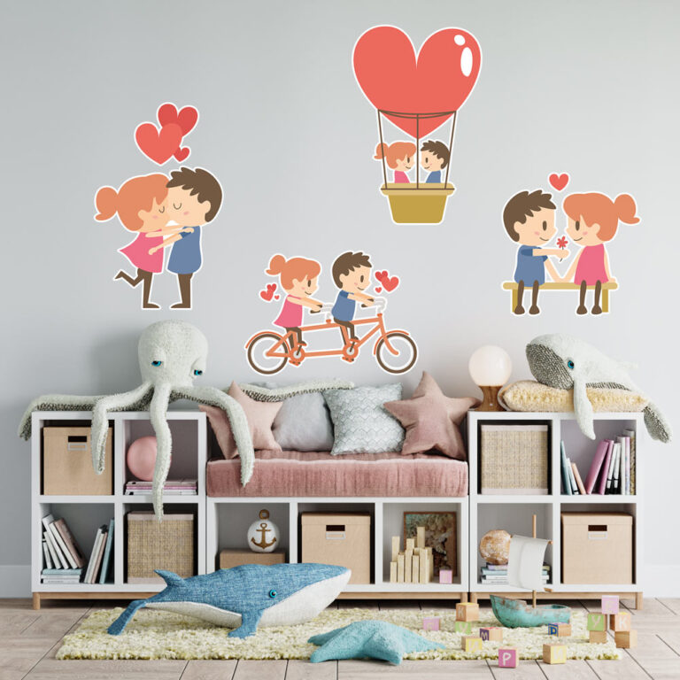 Sticker Couple Amoureux | Stickers Amour | Stickerdeco.fr