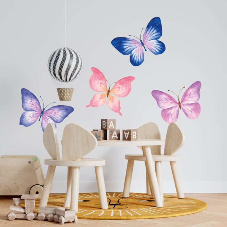Sticker Papillons Lumineux Aquarelles | Animaux | StickerDeco.fr