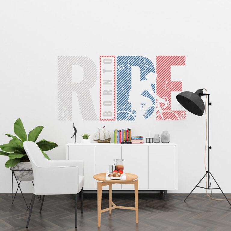 Sticker Born To Ride Vélo | Sticker Vélo | StickerDeco.fr