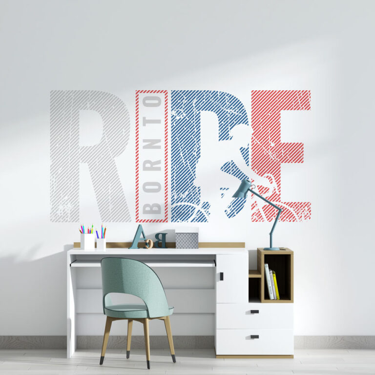 Sticker Born To Ride Vélo | Sticker Vélo | StickerDeco.fr