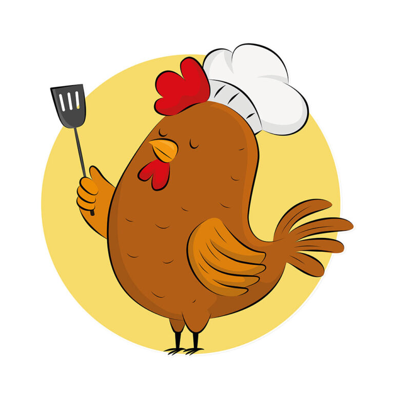 Sticker Coq Chef Gourmet | Stickers Cuisines | Stickerdeco.fr