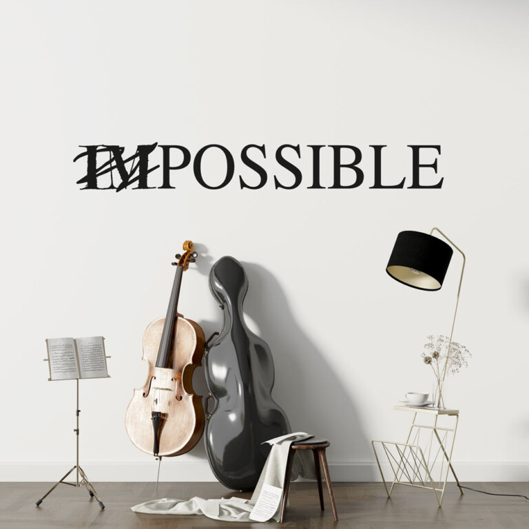Sticker Citation Impossible Ou Possible | Citations | Stickerdeco.fr