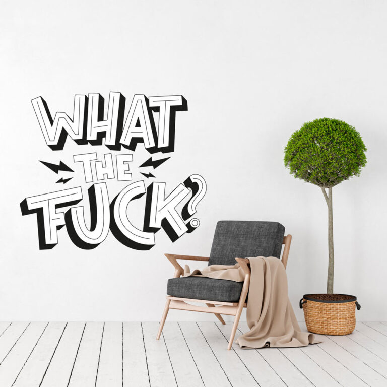 Sticker Citation WTF | Stickers Citations | Stickerdeco.fr