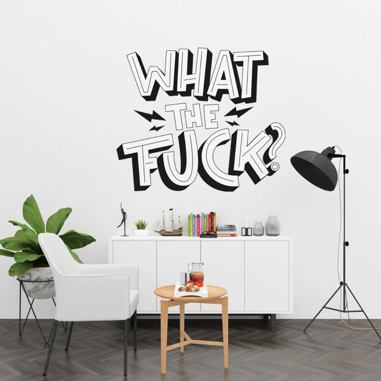 Sticker Citation WTF | Stickers Citations | Stickerdeco.fr