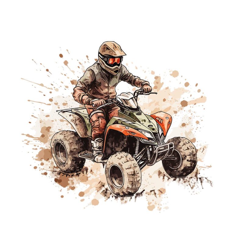 Sticker Exploration Quad Nature | Sticker Quad | StickerDeco.fr