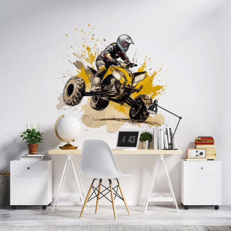 Sticker Quad Drift Désert | Sticker Quad | StickerDeco.fr