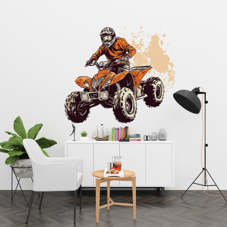 Sticker Quad Évasion Désertique | Sticker Quad | StickerDeco.fr