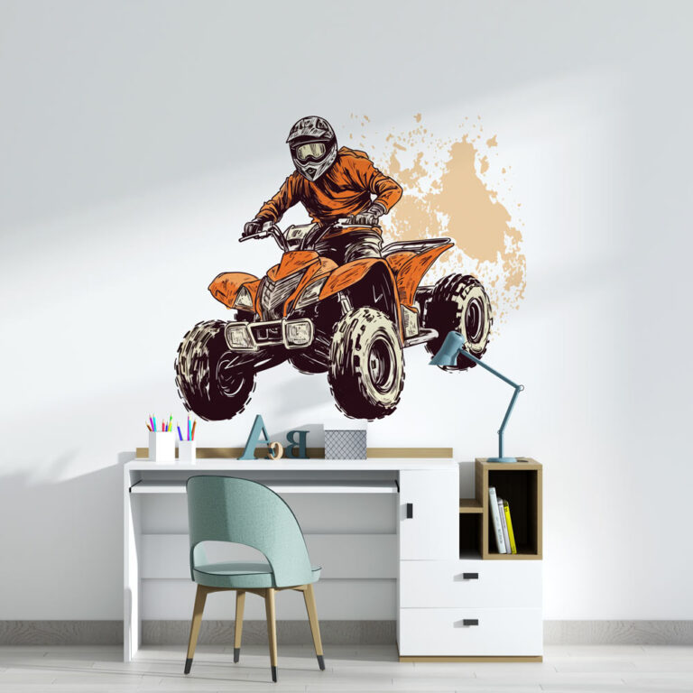 Sticker Quad Évasion Désertique | Sticker Quad | StickerDeco.fr