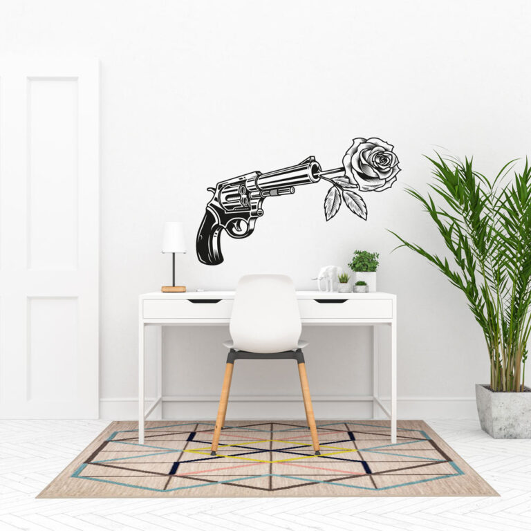 Sticker Revolver Old School | Stickers Vintages | Stickerdeco.fr