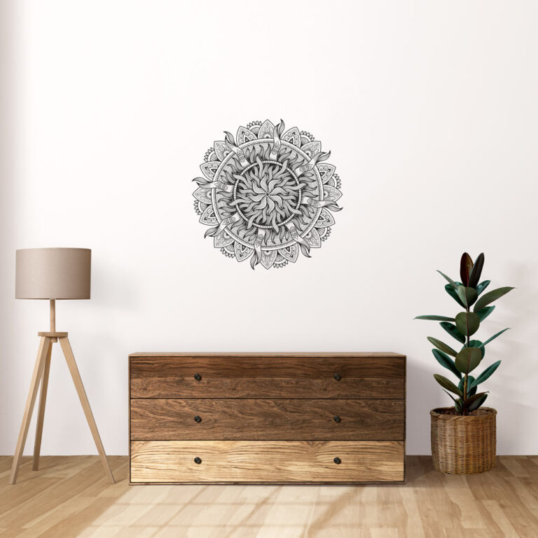Sticker Soleil Mandala Mystique | Sticker Mystique | Stickerdeco.fr