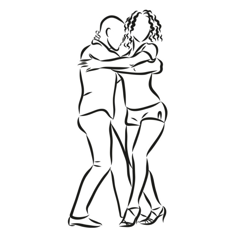 Sticker Symbiose Tango Passion | Stickers Danses | Stickerdeco.fr