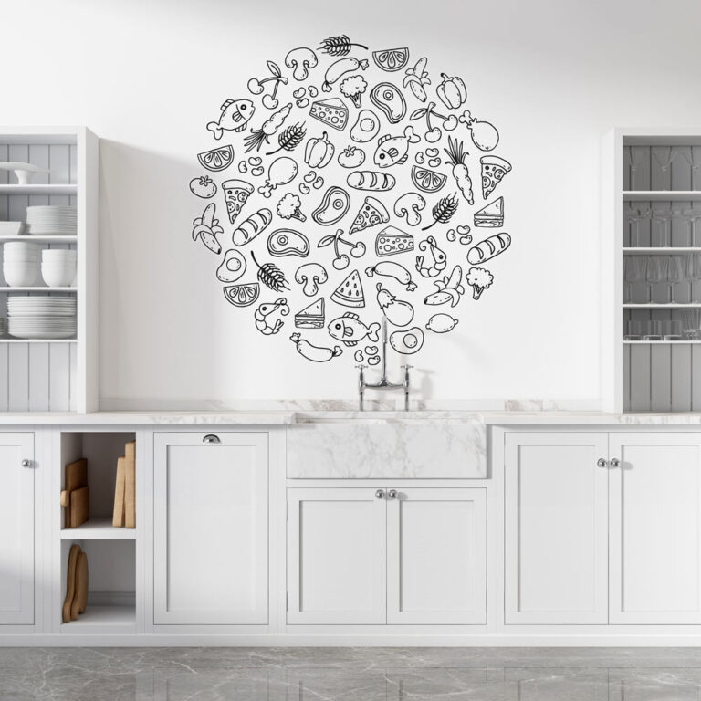 Sticker Tourbillon Gourmand Doodle | Cuisines | Stickerdeco.fr