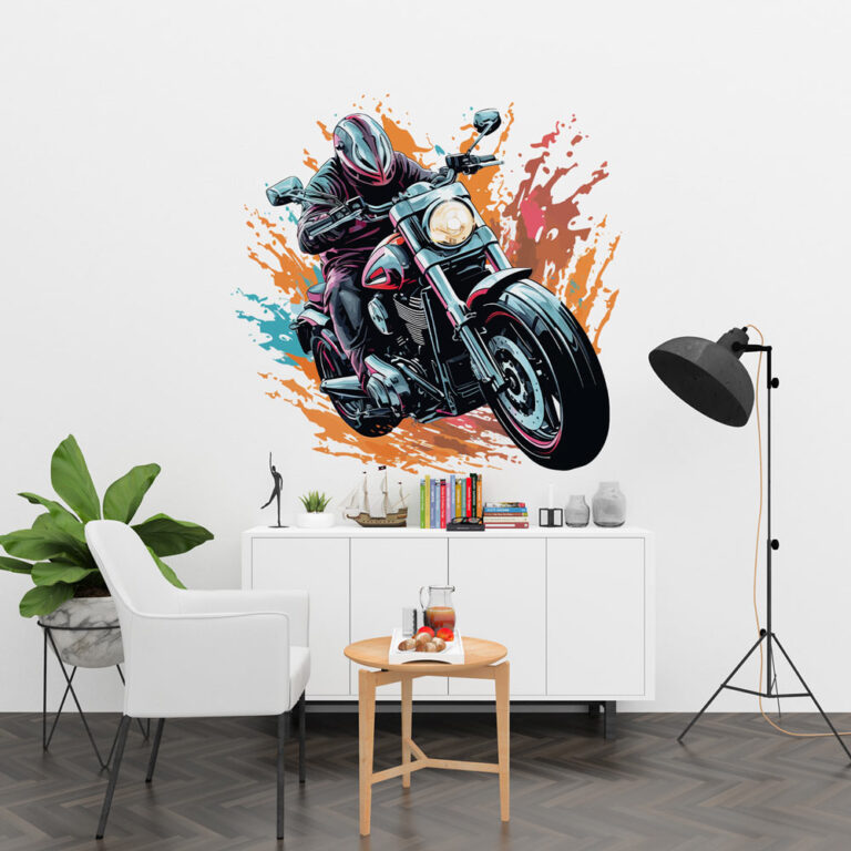 Sticker Vitesse Urbaine Moto Chromée | Moto | StickerDeco.fr