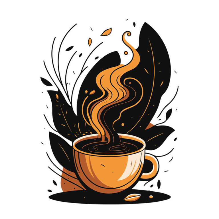 Sticker Volupté D’Arôme Café | Stickers Cuisines | Stickerdeco.fr