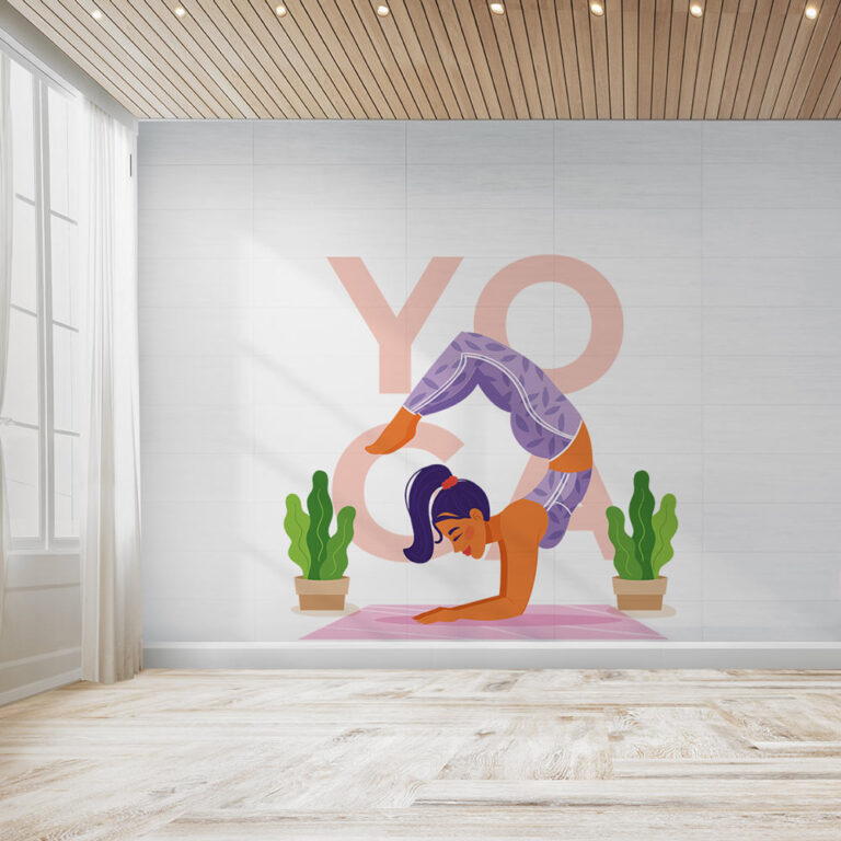 Sticker Yoga Pose Énergie | Stickers Zen | Stickerdeco.fr