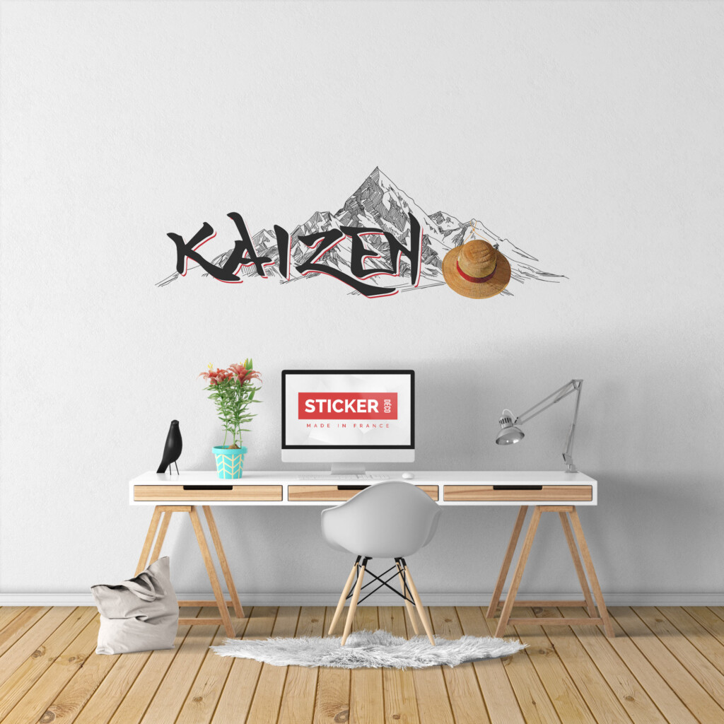 Sticker Kaizen Luffy Everest - Sticker Deco | Stickerdeco.fr