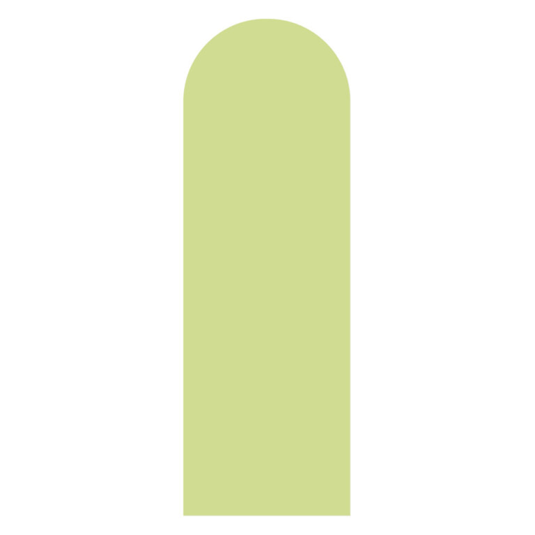 Sticker Arche Fine Pistache | Arche Minimaliste | Stickerdeco.fr