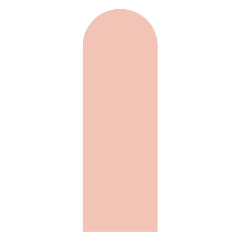 Sticker Arche Fine Rose Poudré | Arche Minimaliste | Stickerdeco.fr