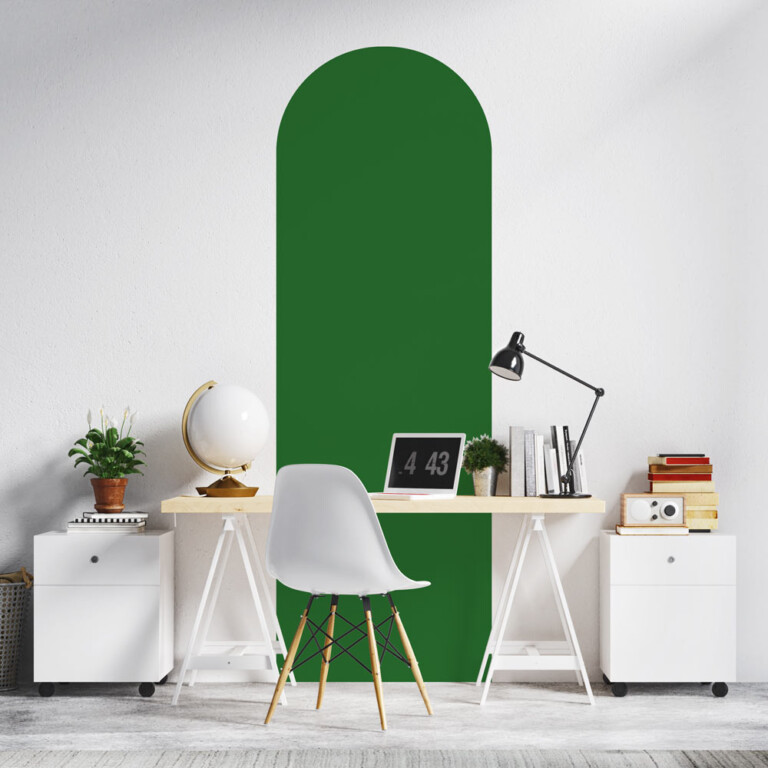 Sticker Arche Fine Vert de Vessie | Minimaliste | Stickerdeco.fr
